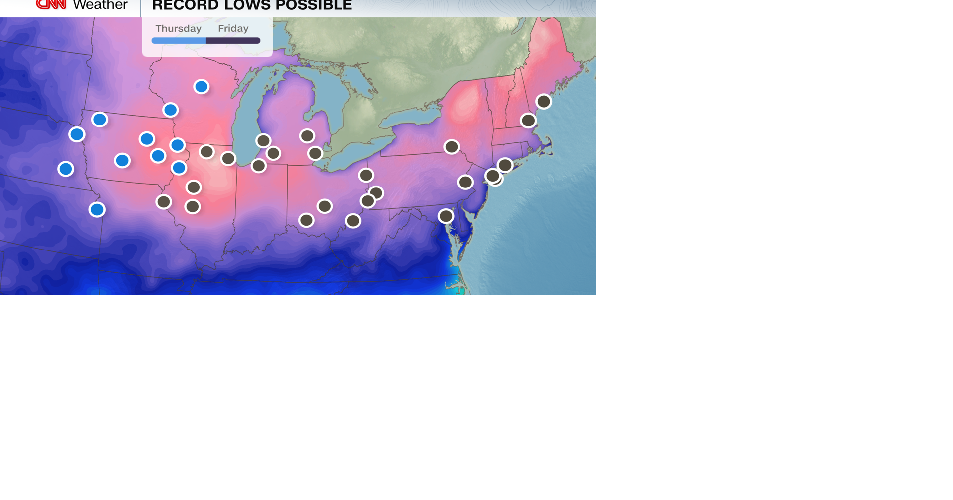 Millions wake up to extreme cold that’s breaking records as it spreads ...