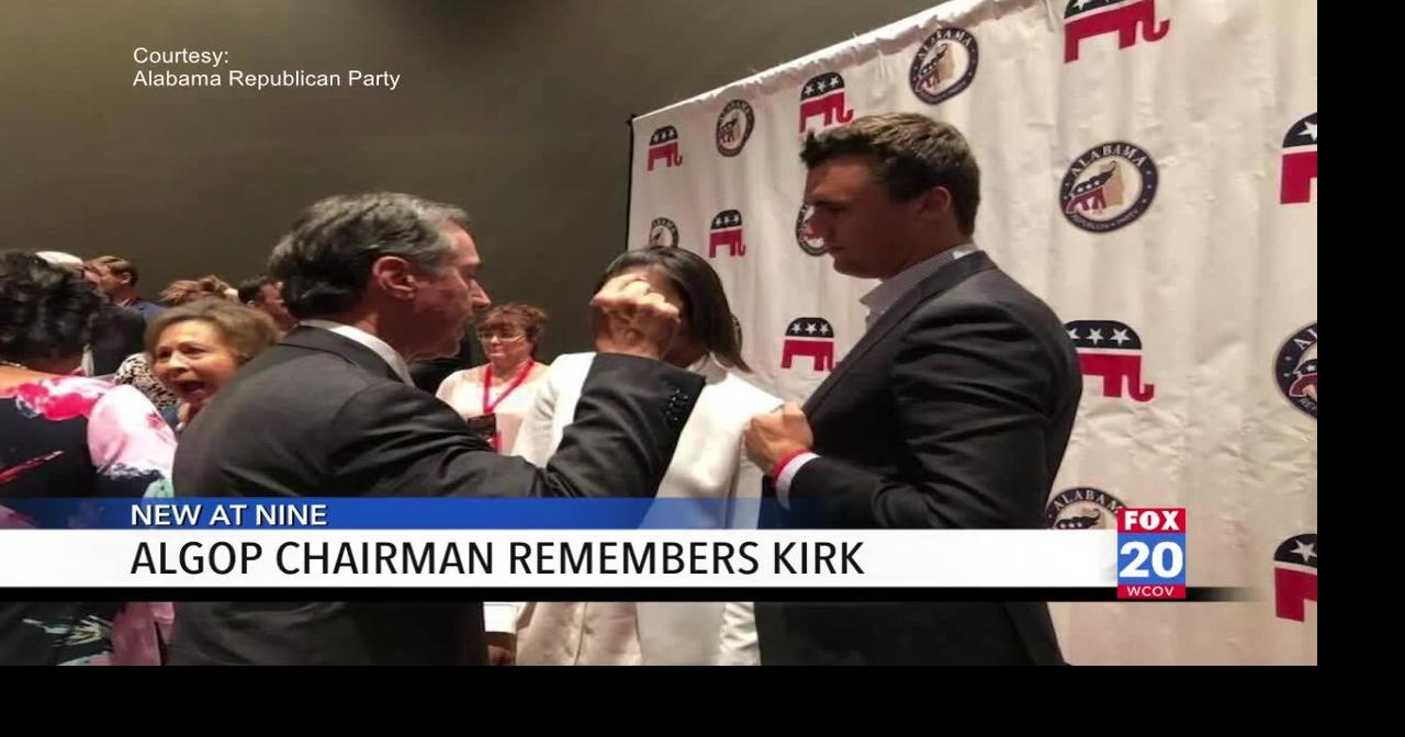 Alabama GOP leader recalls friendship with Charlie Kirk | Video | wcov.com
