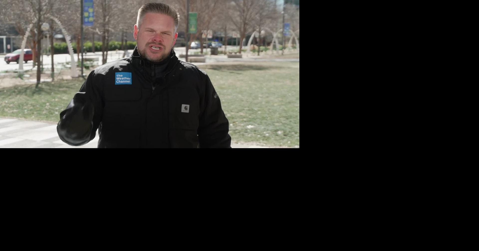 Weather Channel reporter Justin Michaels reports on the dangerously ...