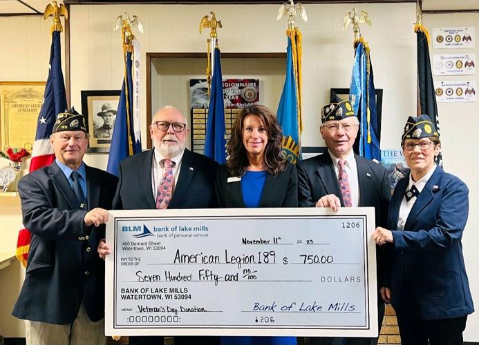 Bank of Lake Mills donates to American Legion Posts | News | wdtimes.com