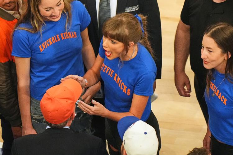 Taylor Swift attends Spurs-Knicks NBA Finals Game 4 at Madison Square ...