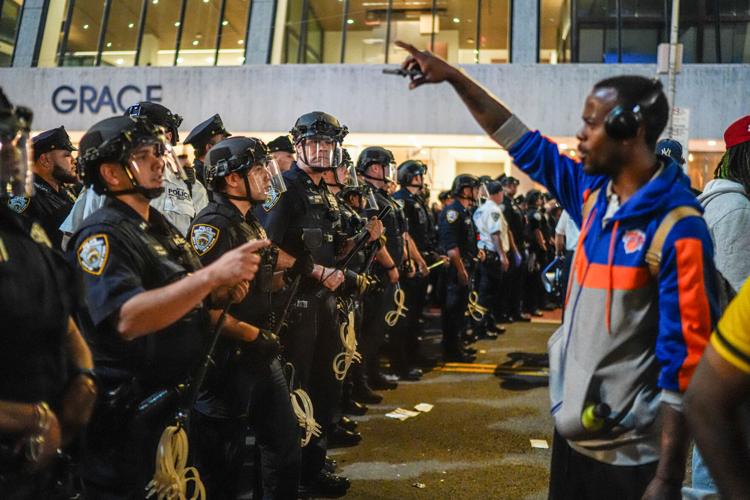 A 'rowdy' Knicks watch party ends with 21 in custody and 5 officers ...