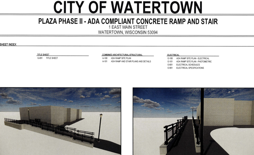 Site review: Plaza's new ADA ramp, stairs approve | Local News ...