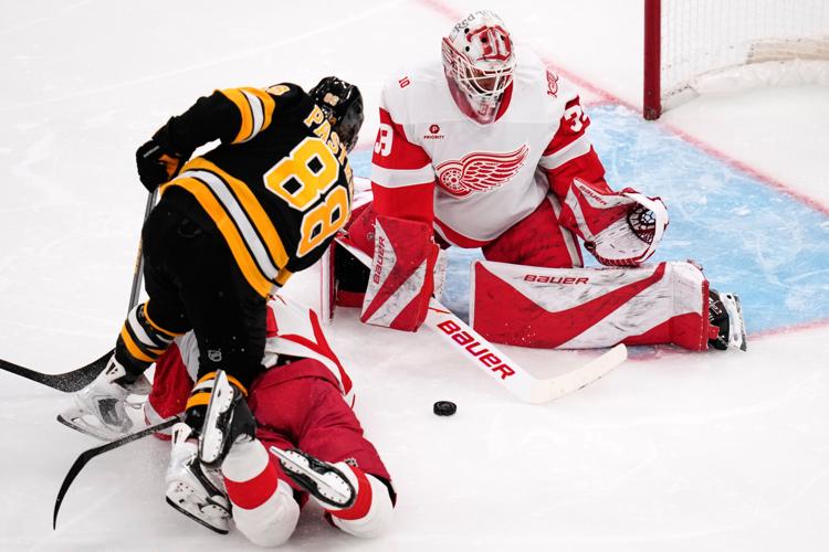 Swayman stops 24 shots for 1st shutout of season as Bruins beat Red ...