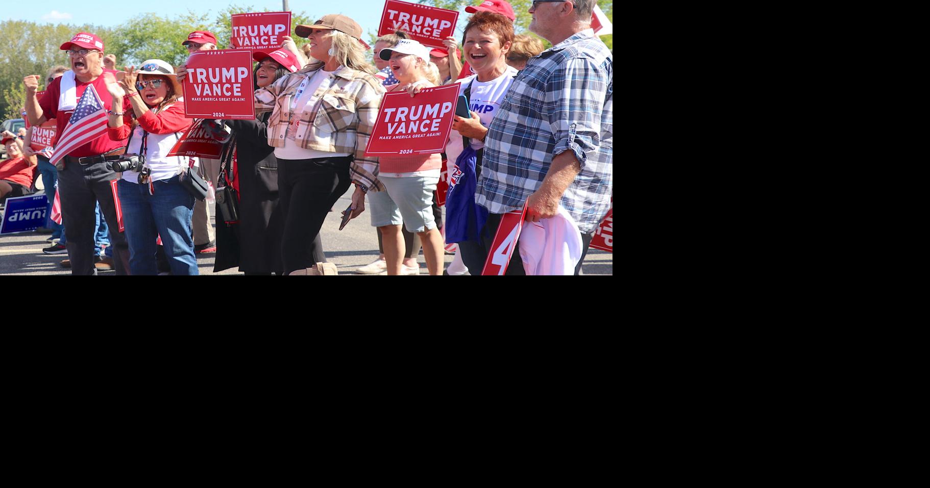 Campaign stop: "Team Trump" bus tour visits Watertown | Local News ...