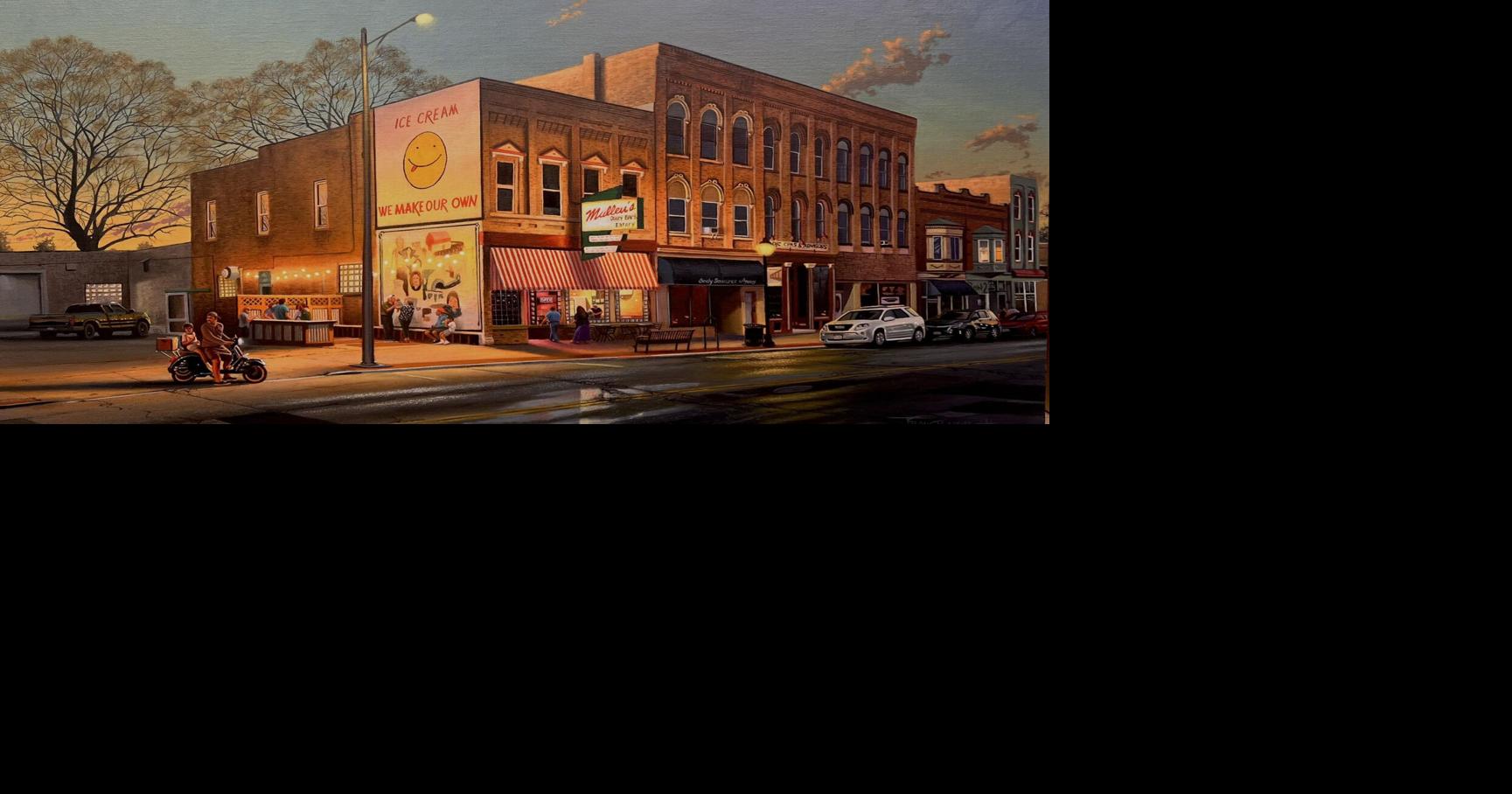 A work of art: Fine artist completes portrait of Mullen’s Dairy | Local ...