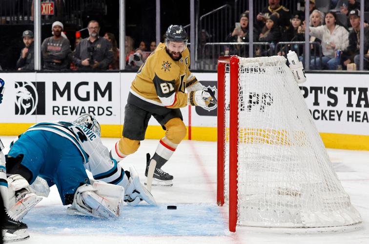 Marner scores 2 as Golden Knights get 5 in 1st period and beat Sharks 7 ...