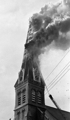 In Times Square: A final look at St. Bernard's steeple fire | In Times ...