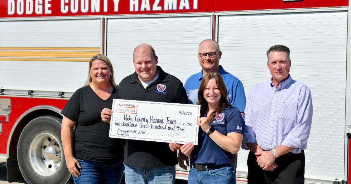 Generac awards grant to Dodge County HazMat Team | Local News | wdtimes.com