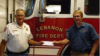 Lebanon Fire Department receives donation | Local News | wdtimes.com