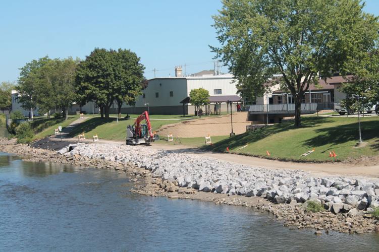 Fresh riprap installed near Senior & Community Center | Local News ...