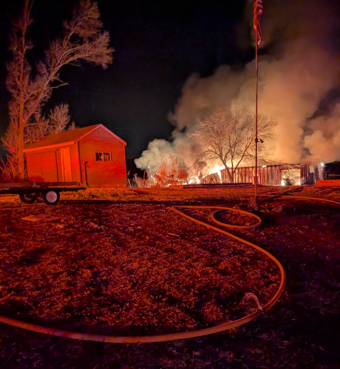 Fire destroys storage shed, chicken coop | Editors Pick | wdtimes.com