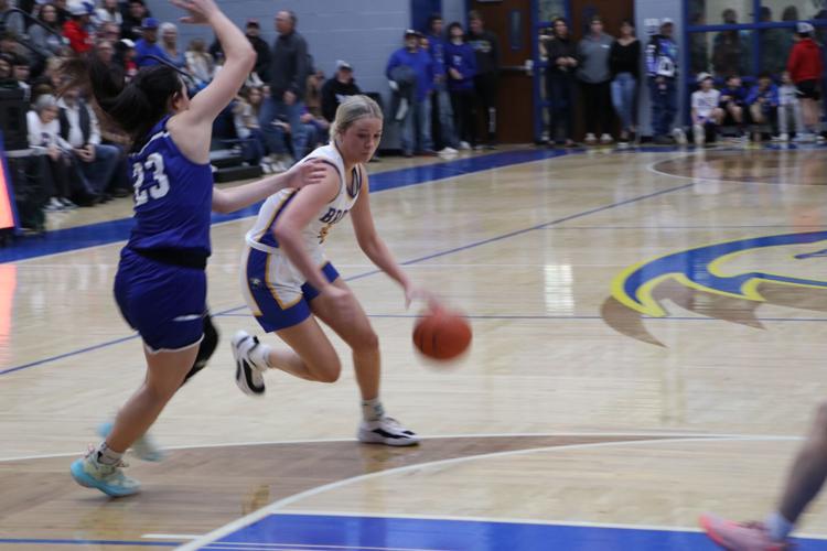 Peaster and Brock girls basketball face off for the district ...