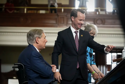 Gov. Greg Abbott appears with embattled House Speaker Dade Phelan for ...