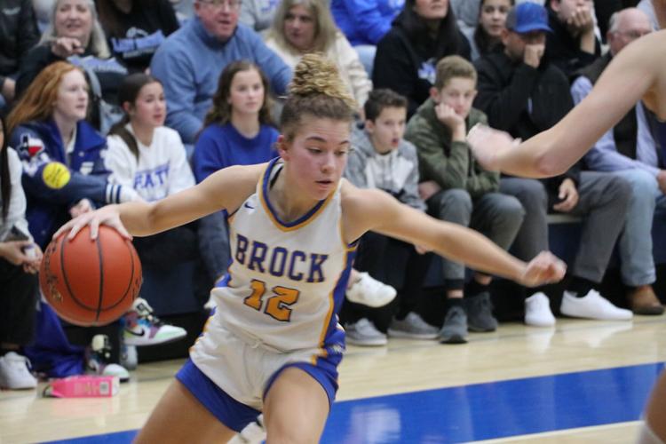 Peaster and Brock girls basketball face off for the district ...