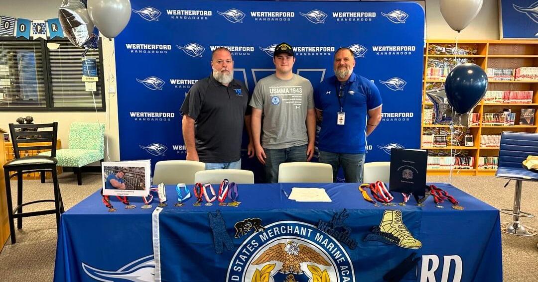 Weatherford High wrestler bound for Merchant Marine Academy, nominated ...