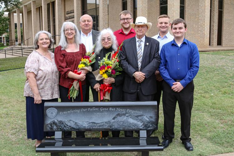 IN HIS MEMORY: Fallen trooper memorialized with bench | News ...