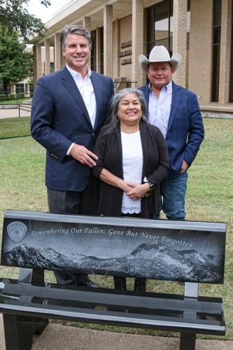 IN HIS MEMORY: Fallen trooper memorialized with bench | News ...