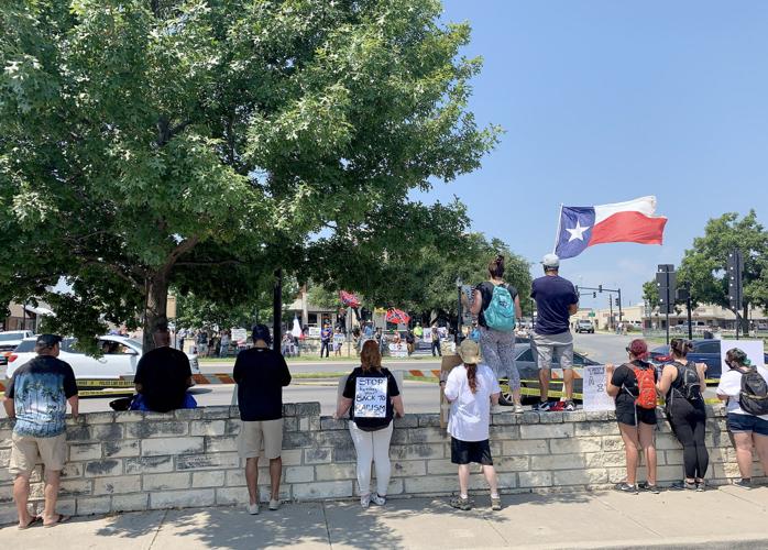 GALLERY: Saturday protest over Confederate monument | Gallery | weatherforddemocrat.com