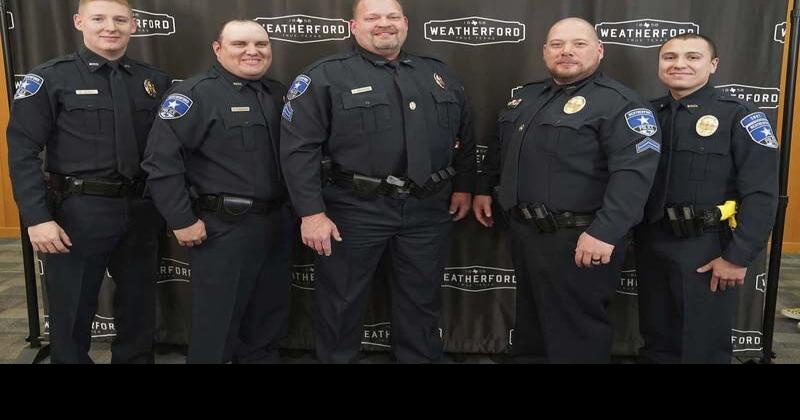 Weatherford PD officers honored for lifesaving efforts | Local News ...