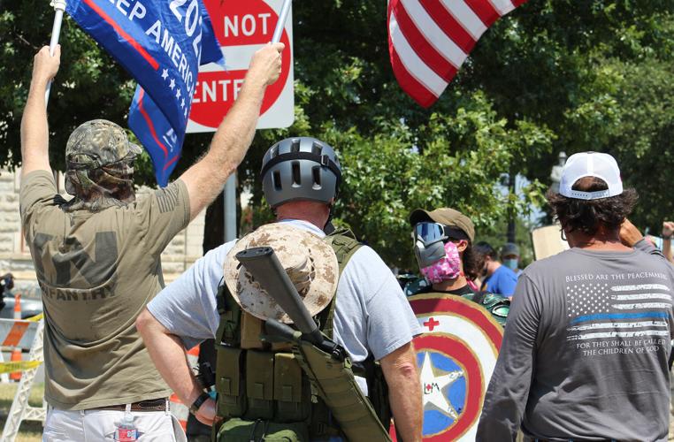 GALLERY: Saturday protest over Confederate monument | Gallery | weatherforddemocrat.com