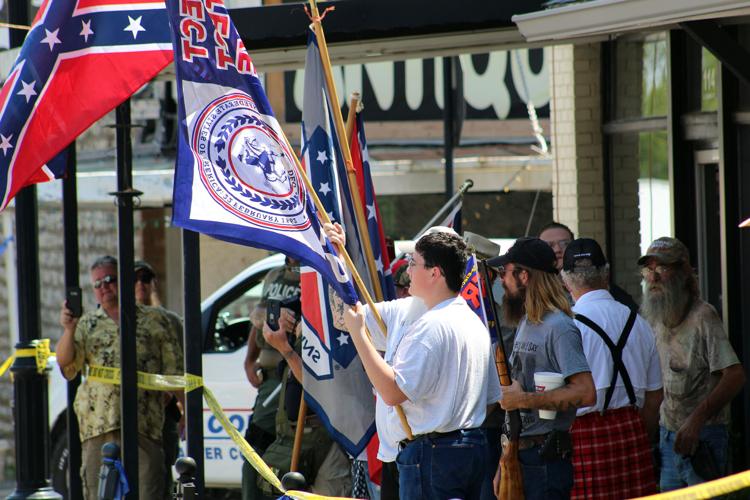 GALLERY: Saturday protest over Confederate monument | Gallery | weatherforddemocrat.com