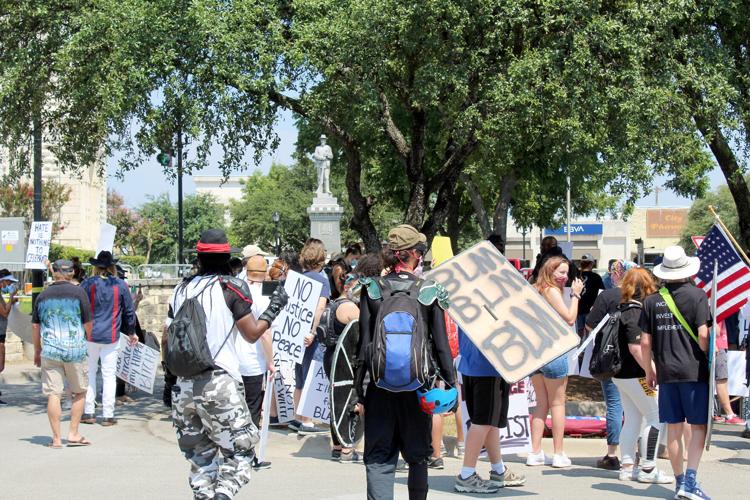 GALLERY: Saturday protest over Confederate monument | Gallery | weatherforddemocrat.com