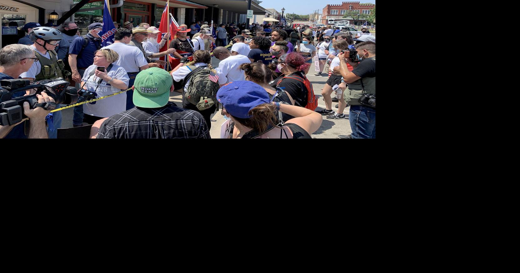 GALLERY: Saturday protest over Confederate monument | Gallery | weatherforddemocrat.com