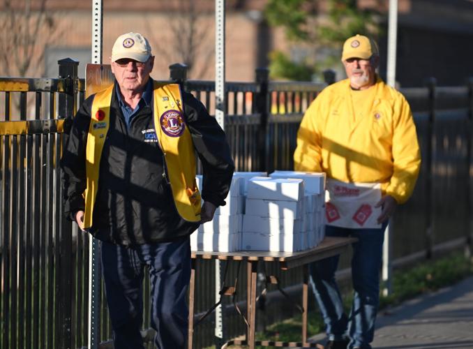People line up early for Port Colborne Lions Club doughnuts