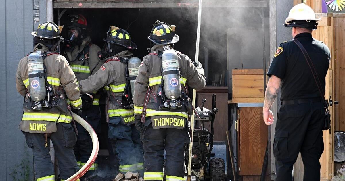 911 call and quick knockdown keeps Port Colborne garage fire from spreading