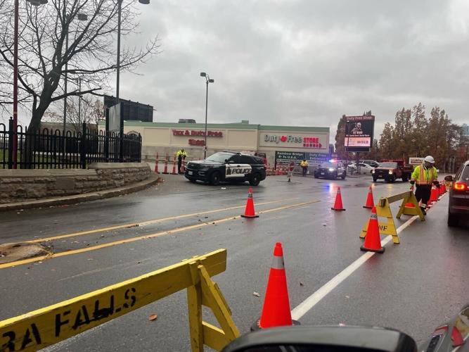 Photos: Border closed as vehicle explodes at Rainbow Bridge