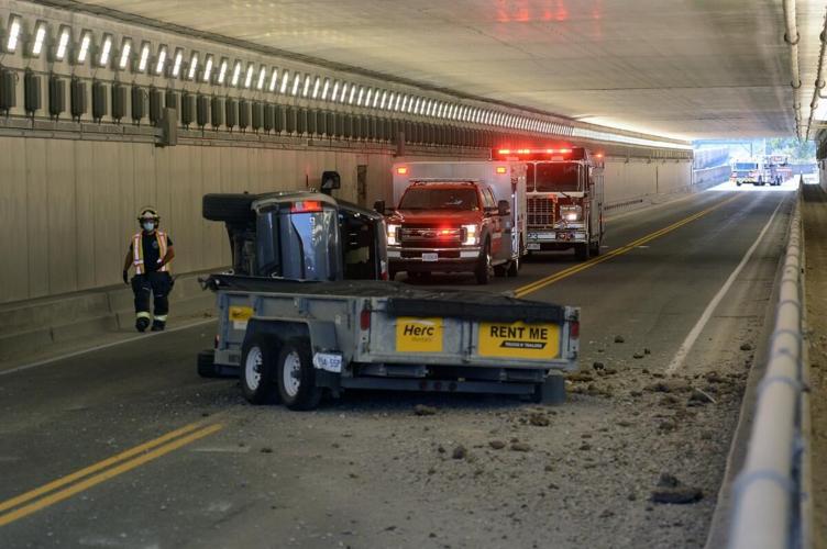 Photos: Single-vehicle crash closes Welland’s Townline Tunnel