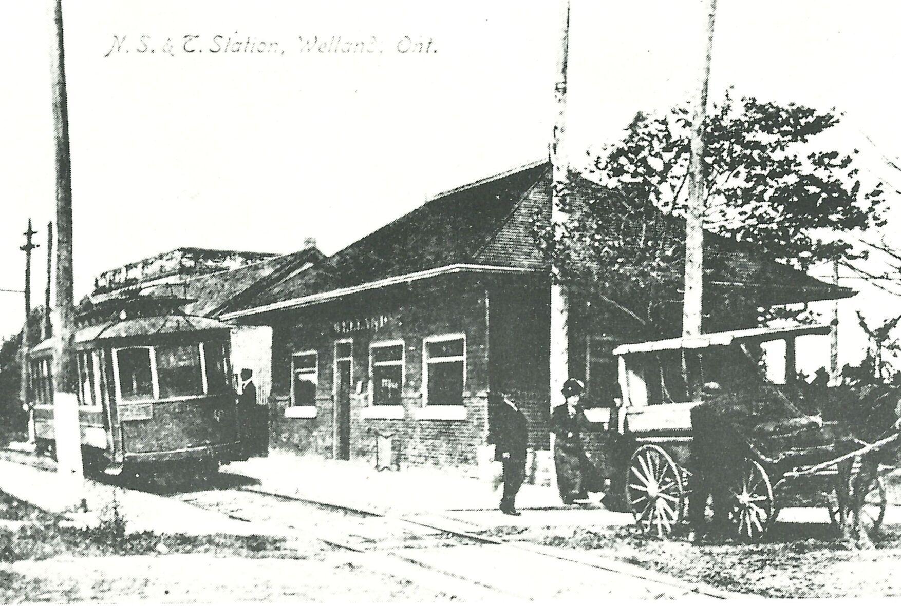 Early NS&T train station serviced trains and city trolley