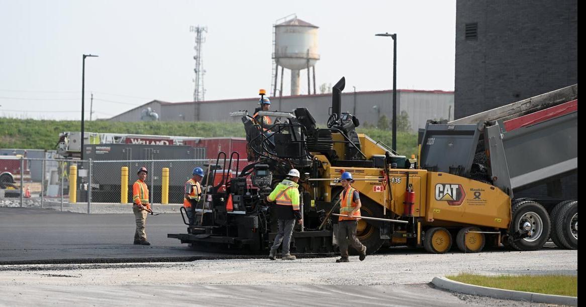 Photos: Fresh asphalt for Welland fire station