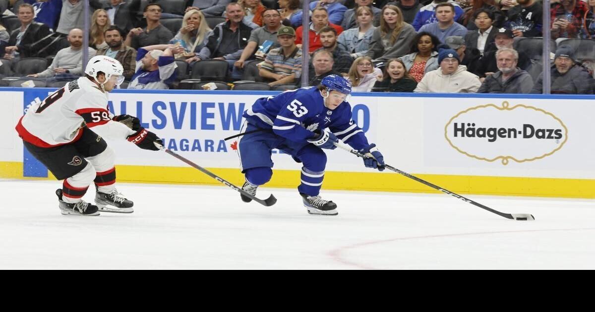 Leafs draft pick Easton Cowan turning heads in training camp