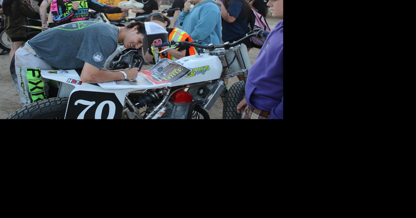 The ‘write’ stuff: Motorcycle track hosts autograph night