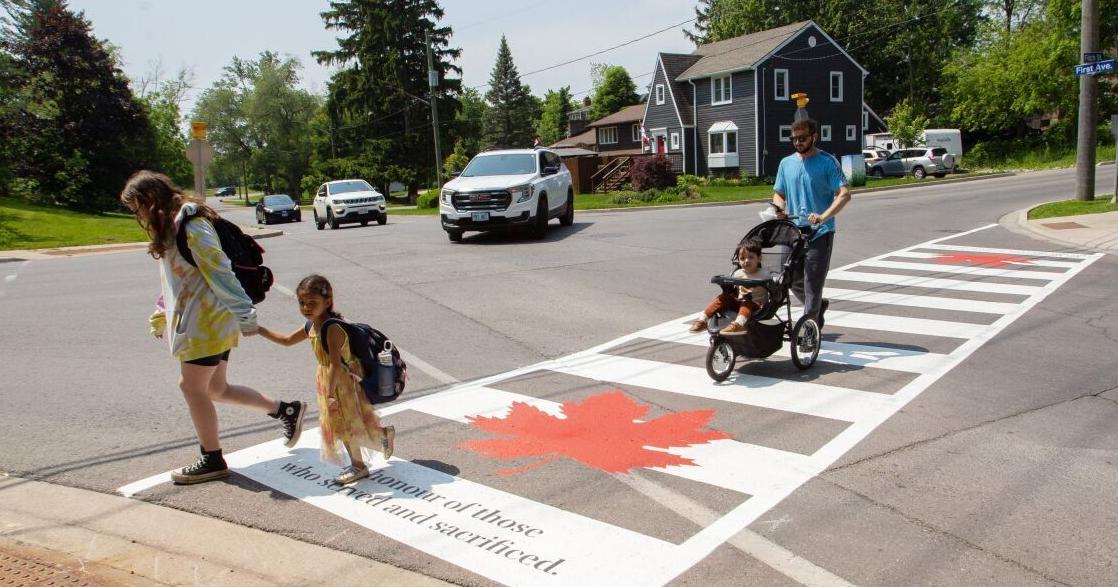 Crosswalks honouring veterans installed in Welland
