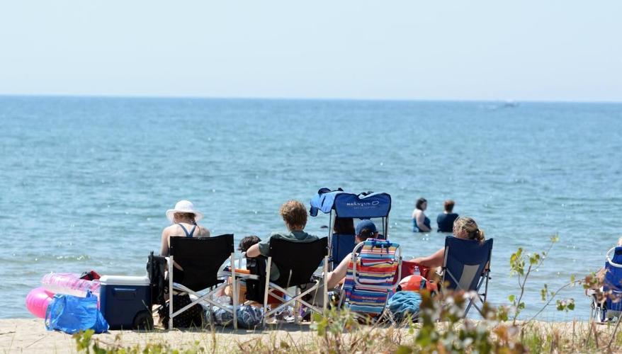 Beachgoers flock to Port Colborne’s Nickel Beach