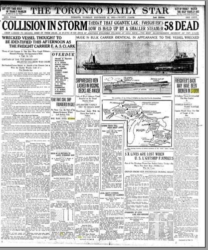 Five-day storm in 1913 turned Great Lakes into a graveyard