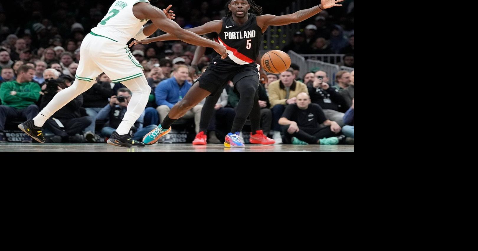Blazers guard Jrue Holiday gets champion's welcome in return to Boston ...