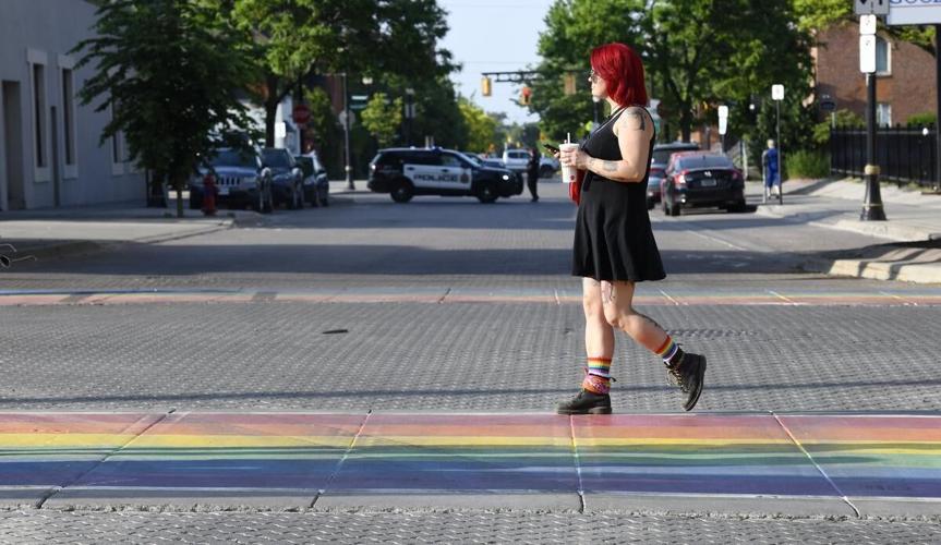 Rainbow crossing unveiled for Pride Month