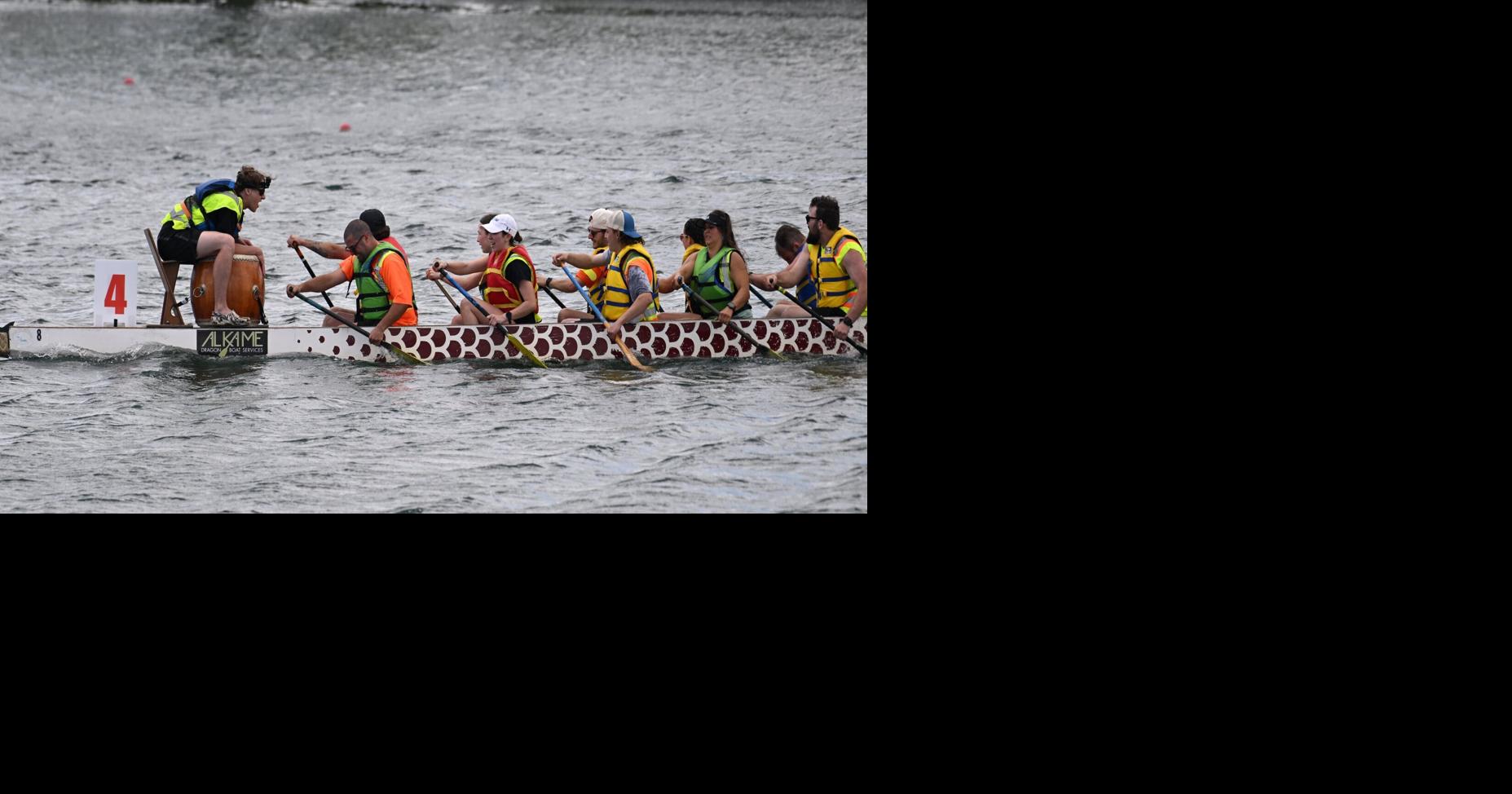 Dragon boats compete at Welland’s flatwater centre