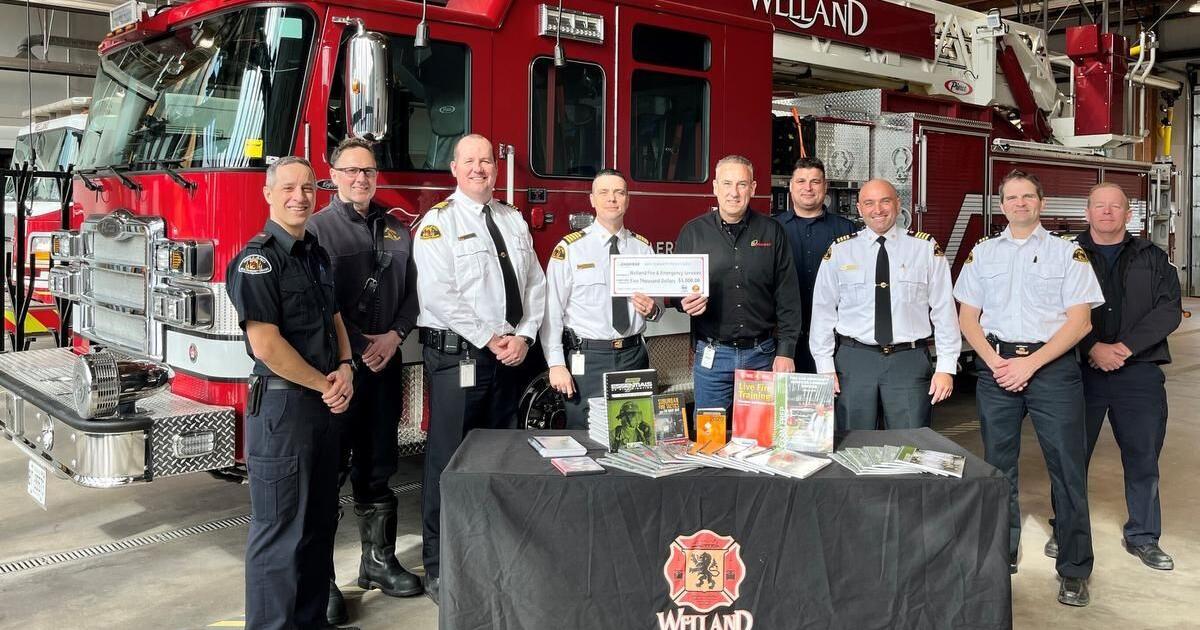 Welland fire department getting Enbridge funds for training materials
