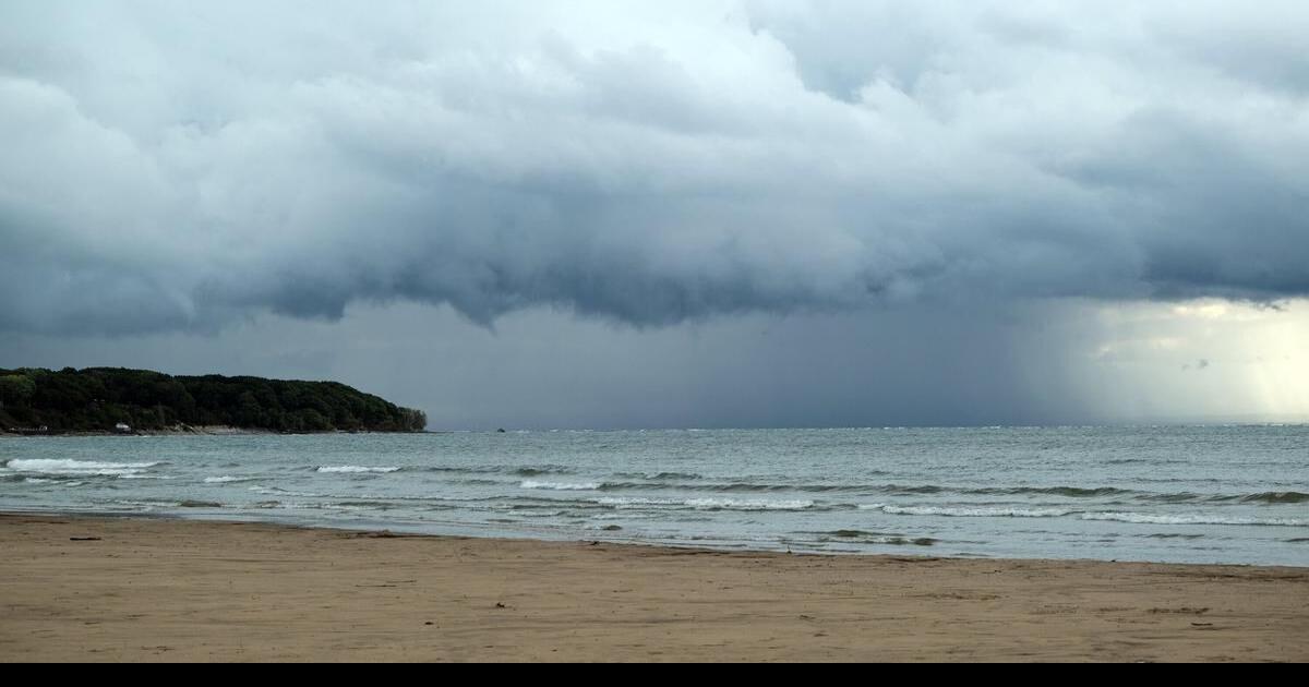 Photos: Windy and wavy day on Lake Erie