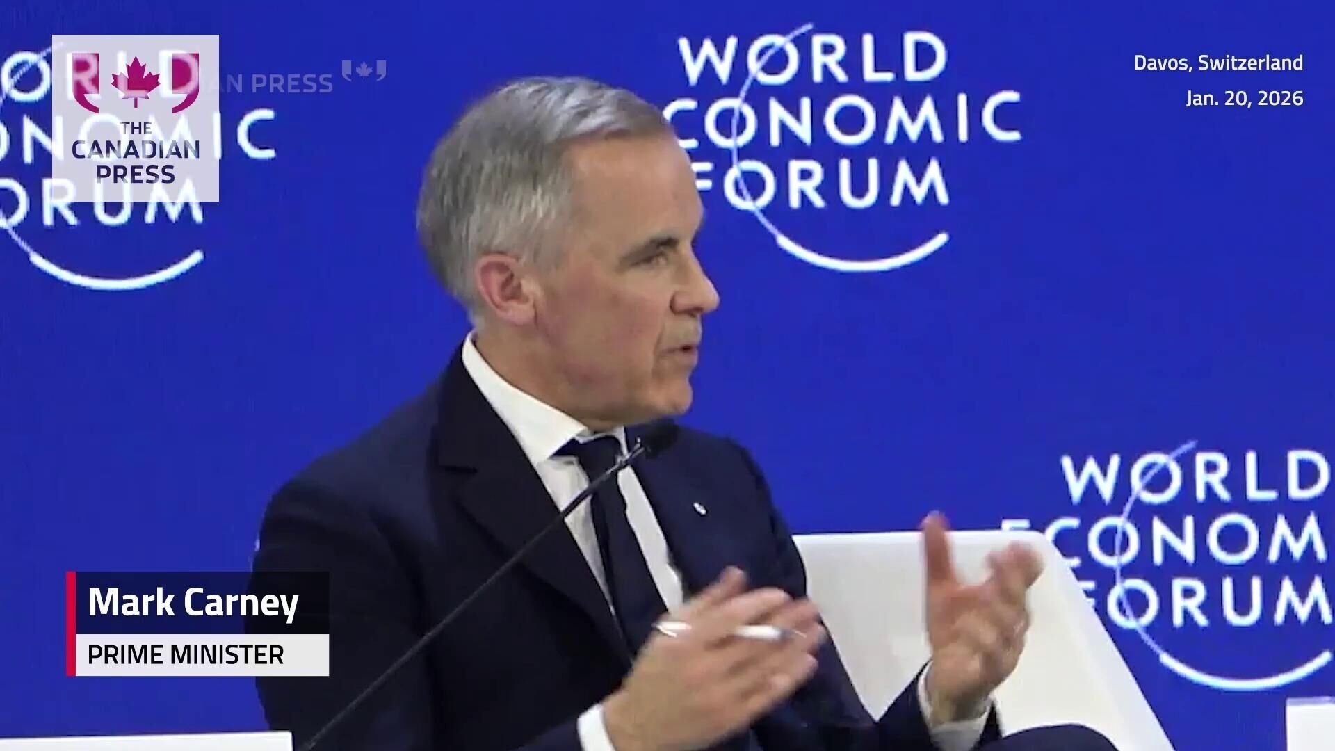 Carney says ‘Board of Peace’ should support Palestinians