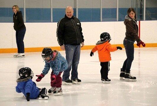 Free skating at Welland youth arena