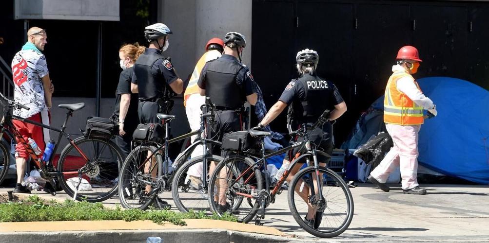 Homeless residents on edge as Hamilton clears debris from downtown tent ...