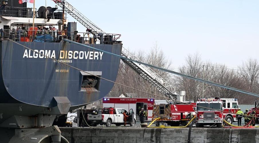 Port Colborne, Wainfleet firefighters battle blaze on board Algoma ...