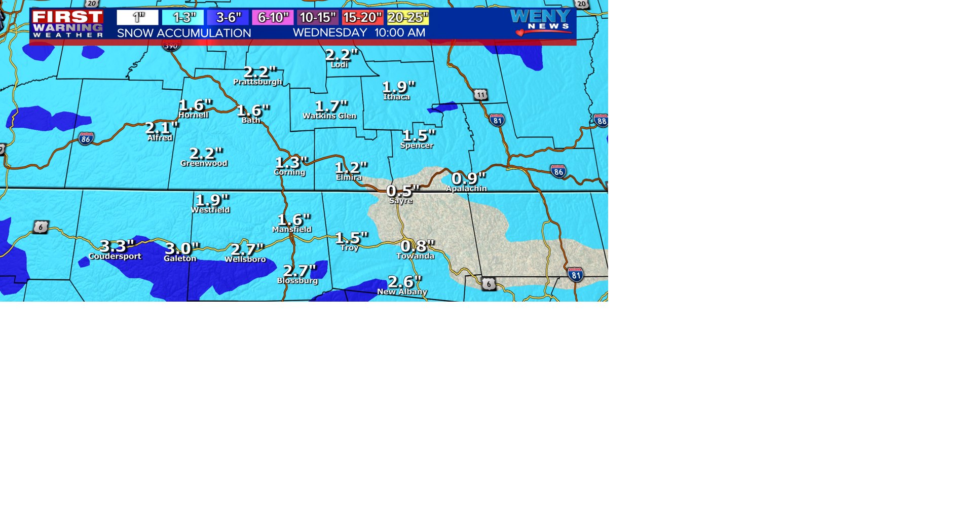 Light Snow Overnight | Weather | weny.com