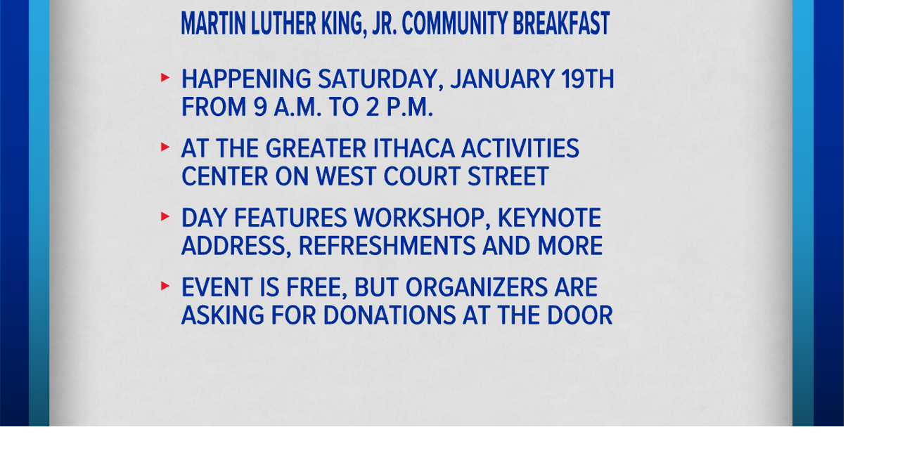 GIAC hosting MLK day community breakfast on Saturday | Local | weny.com